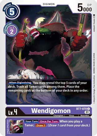 Wendigomon (BT7-070) [Next Adventure] | Deck Out Gaming