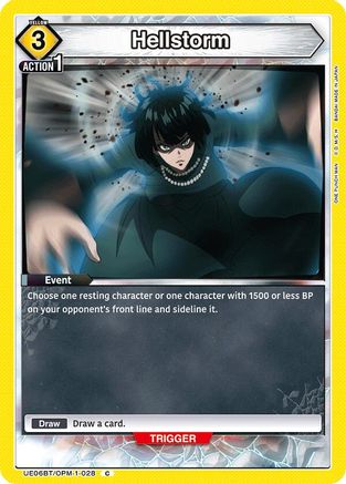 Hellstorm (UE06BT/OPM-1-028) [UE06BT: One Punch Man] | Deck Out Gaming