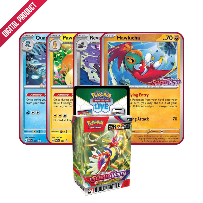 Scarlet & Violet Build & Battle Kit PTCGL Code | Deck Out Gaming