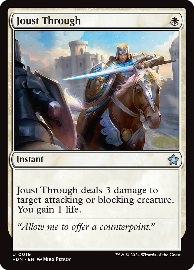 Joust Through (19) [Foundations] | Deck Out Gaming