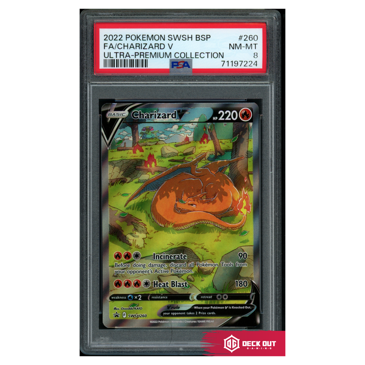 Charizard V - SWSH Promos - SWSH260 - PSA 8 - 71197224 | Deck Out Gaming