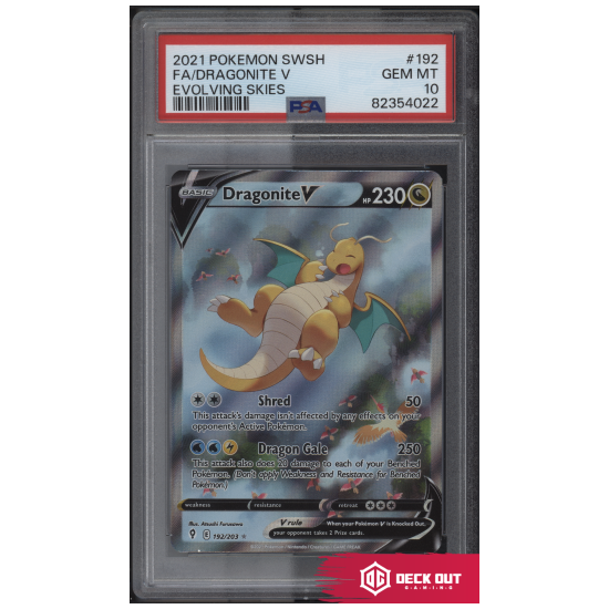 Dragonite V - Evolving Skies - 192 - PSA 10 - 82354022 | Deck Out Gaming