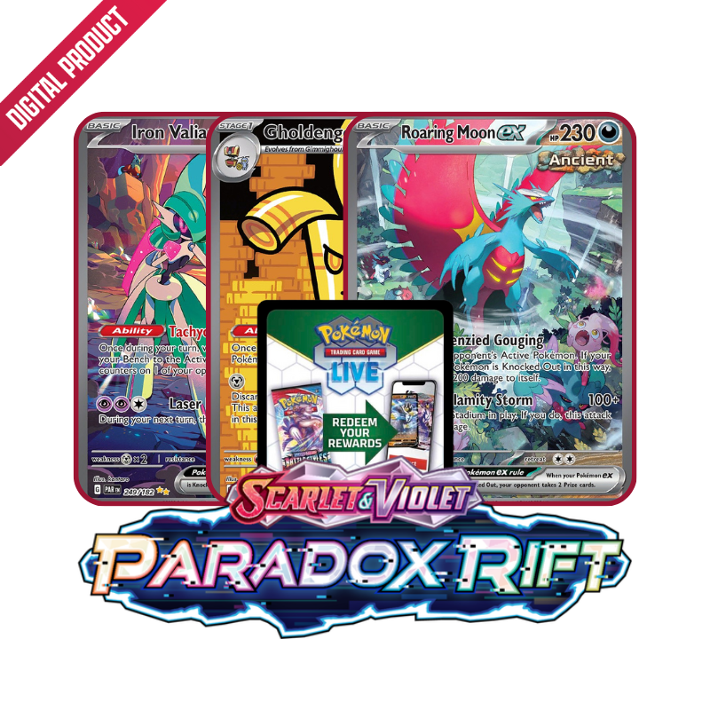 Paradox Rift Booster Pack PTCGL Code – Deck Out Gaming