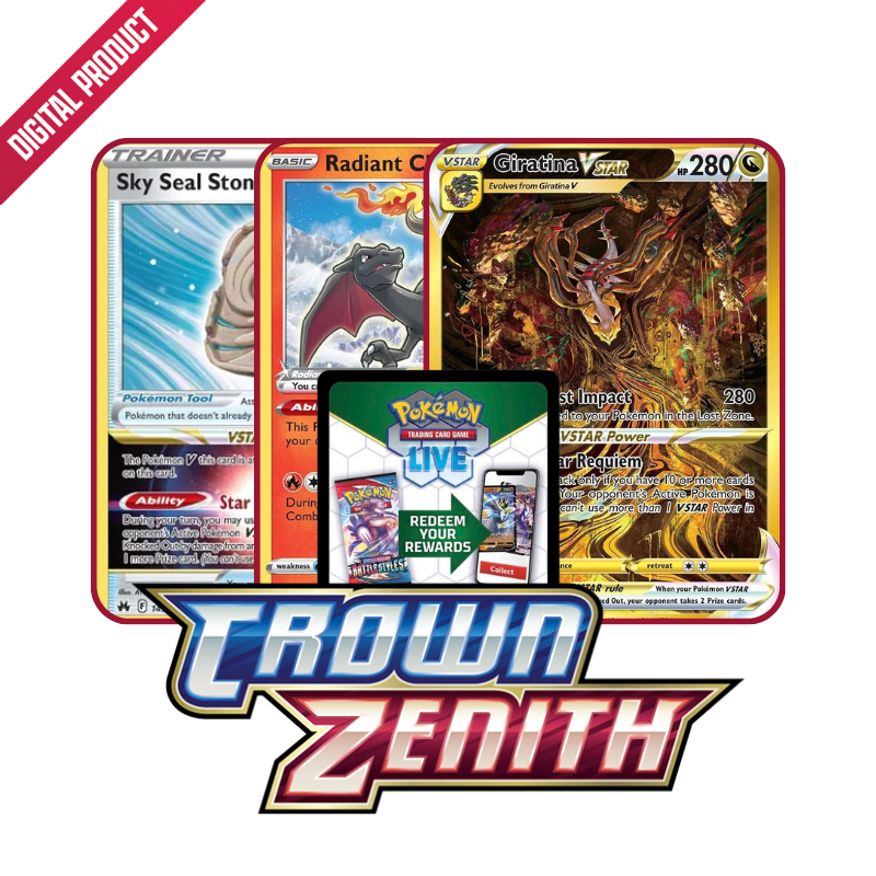 Crown Zenith Booster Pack PTCGL Code – Deck Out Gaming