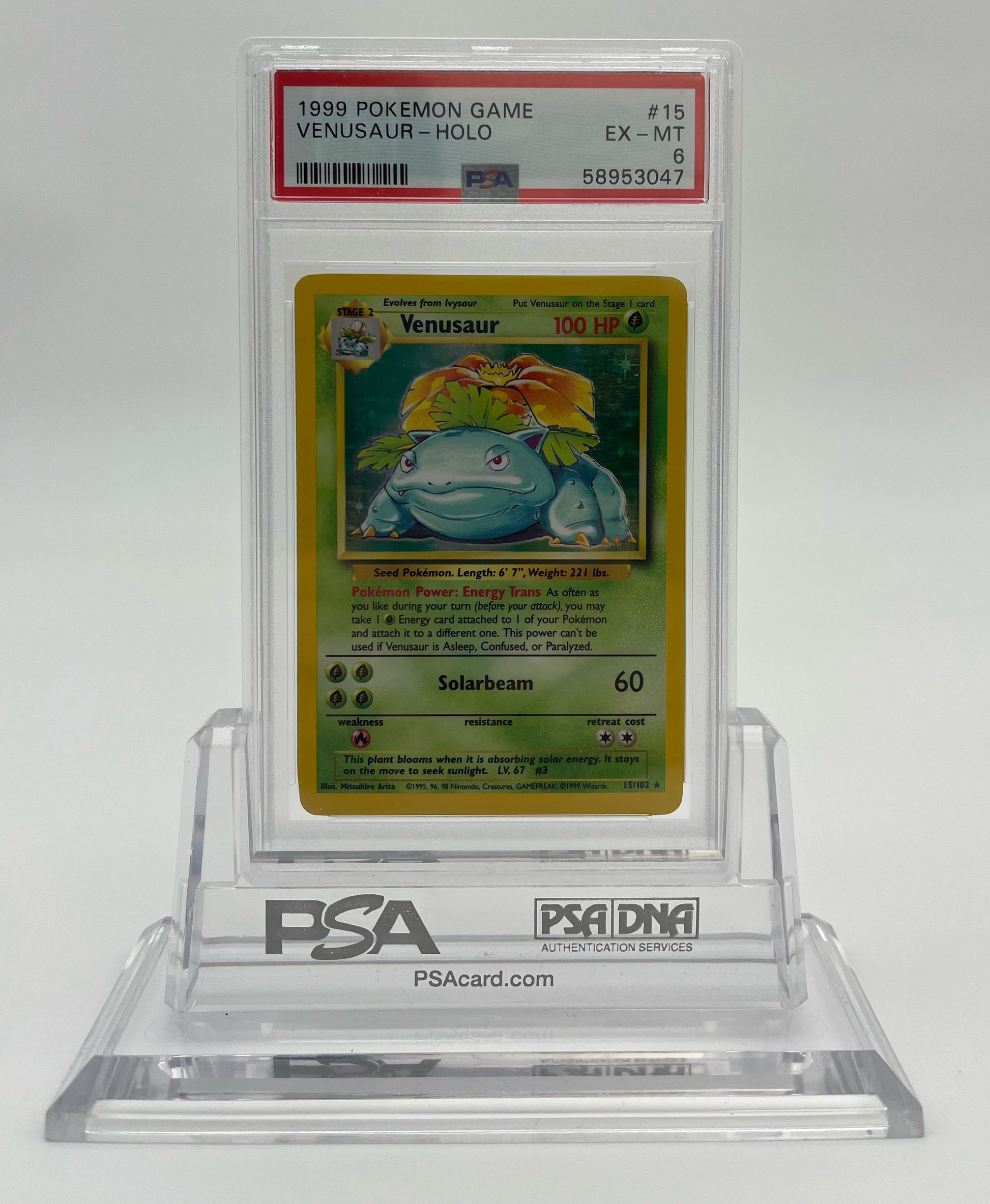 Venusaur - Base Set - 15 - PSA 6 – Deck Out Gaming