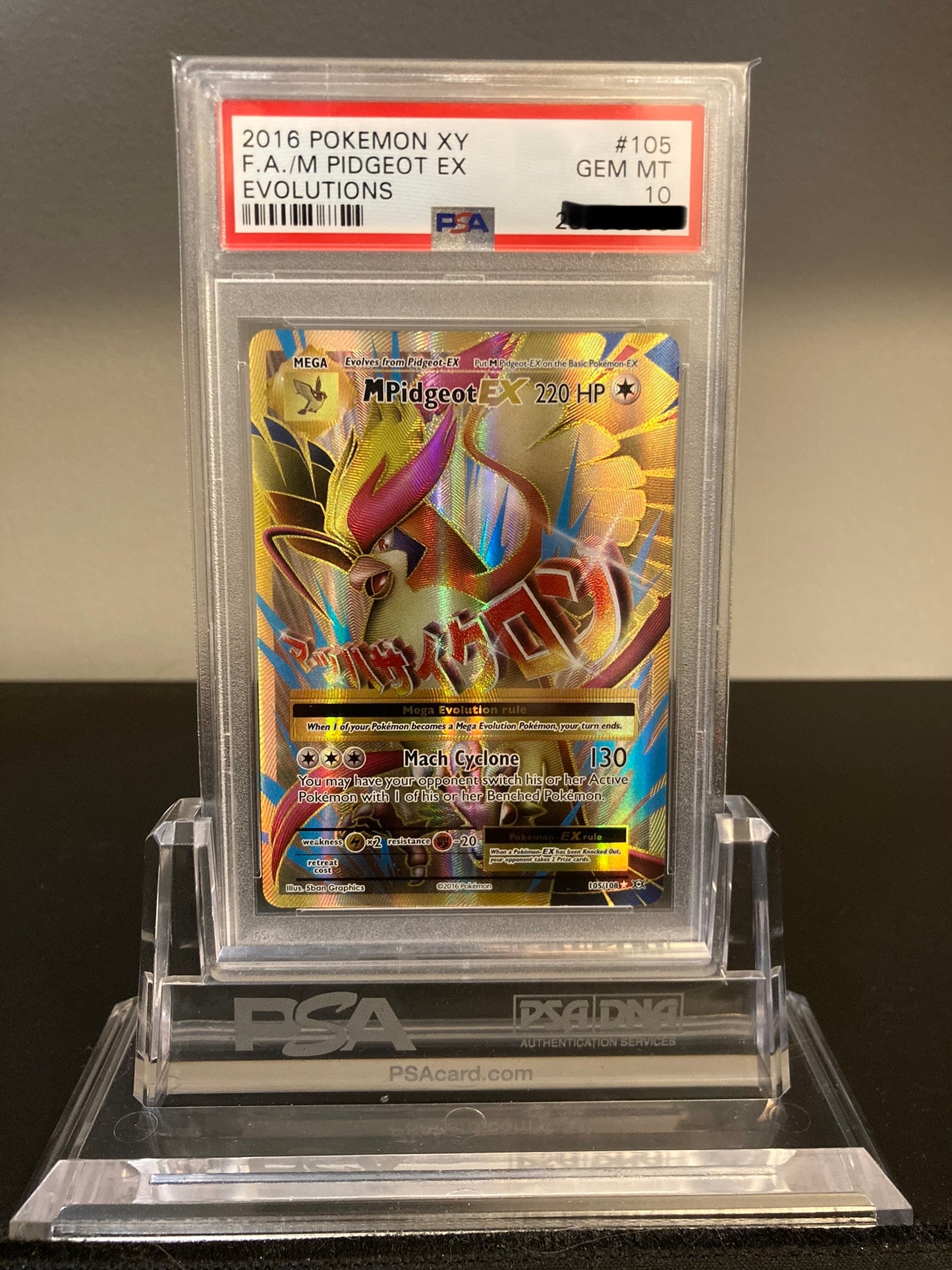 M Pidgeot EX - Evolutions - 105 - PSA 10 – Deck Out Gaming